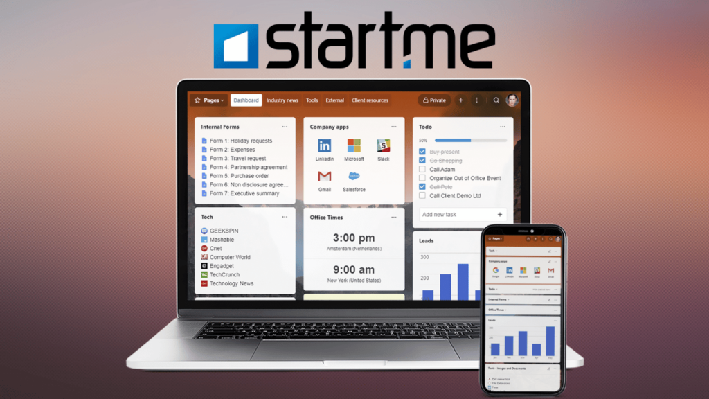 Organize your work with start.me - Edutech SKILLS